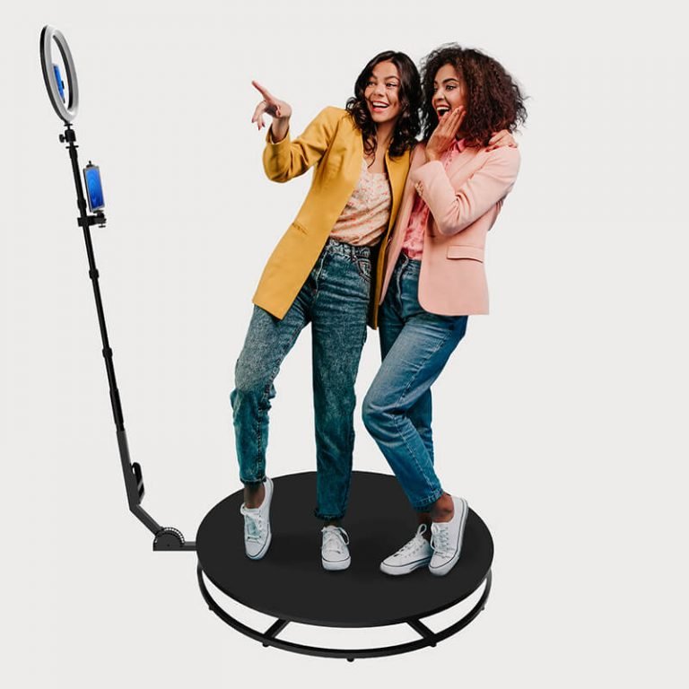 360 Photo Booth Platform with Flight Case | 360spinbooths